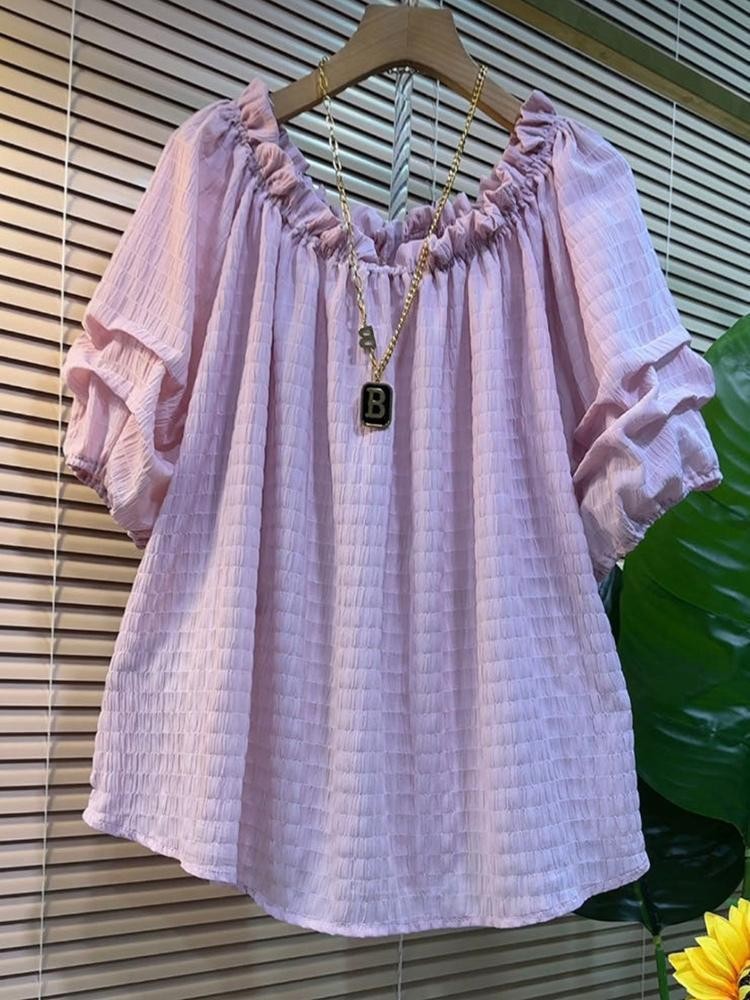 【胖丫女裝】胖mm大碼女裝 寬鬆長款T恤 胖MM2-300斤大碼薄款休閒一字領時尚寬鬆遮肉顯瘦短袖上衣女ins潮 | 蝦皮購物