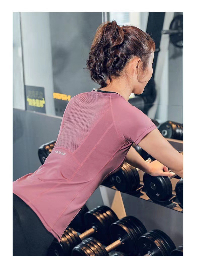 【JDUDS】【隔日到貨】背後簍空運動速乾短袖上衣 女運動T 排汗短袖 女排汗短袖上衣 跑步上衣 訓練上衣 運動上衣 | 蝦皮購物