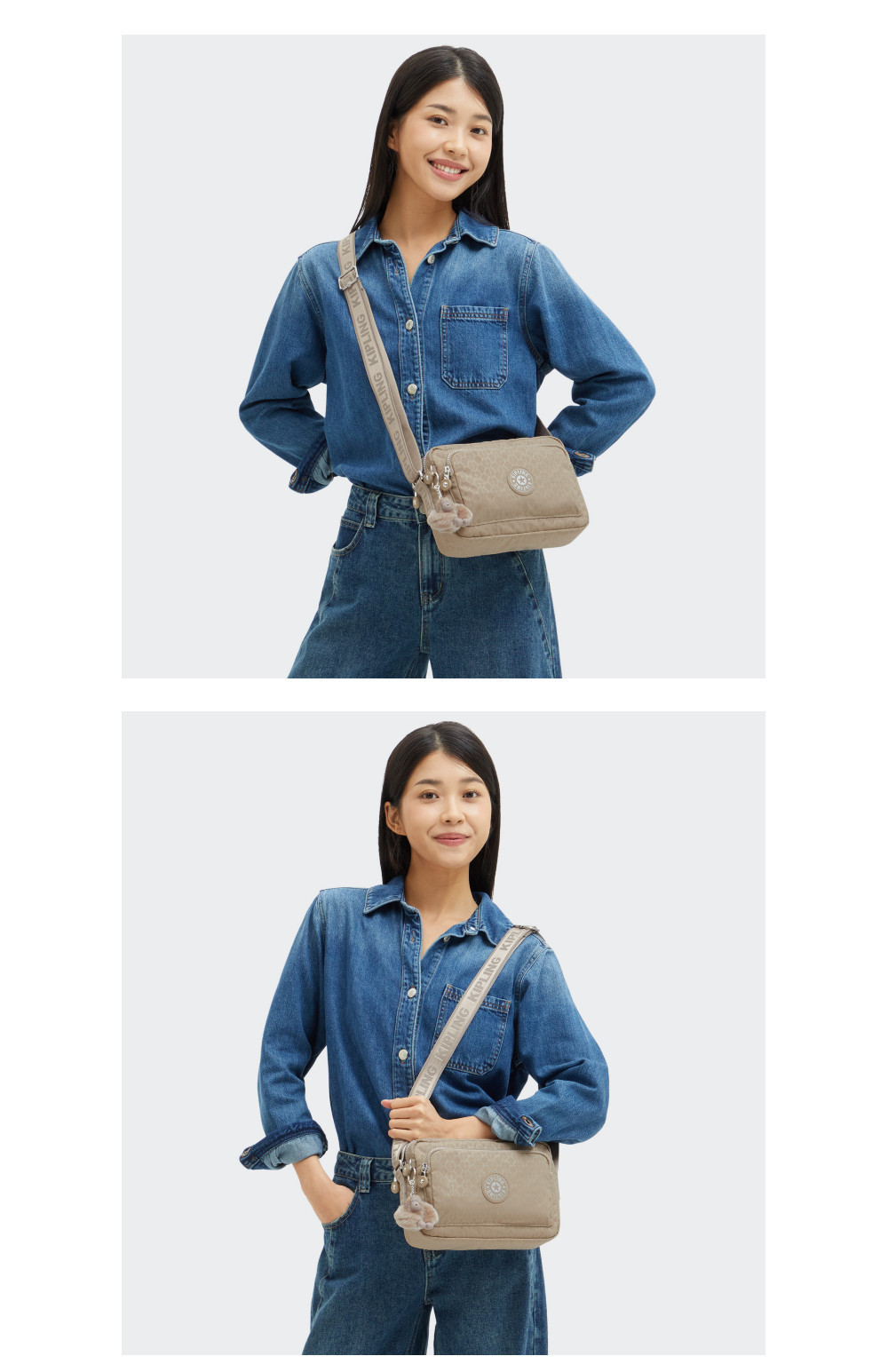 Kipling多層收納側背包-ABANU M ZIP-SS25L3 | 蝦皮購物