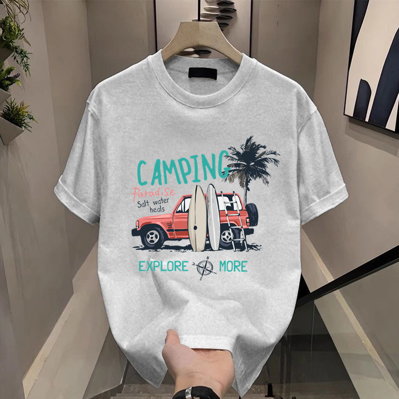 免運 纯棉短袖 T恤 男生短袖 大尺碼上衣 男上衣 夏季上衣 寬鬆上衣 韓系上衣印花T恤A31 | 蝦皮購物