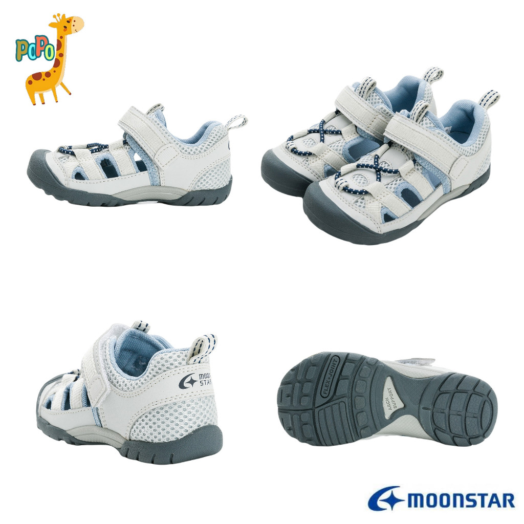 POPO 童鞋 MOONSTAR 日本 月星 兒童機能鞋 兒童涼鞋 女童涼鞋 護趾涼鞋 包頭 女童涼鞋 男童鞋 女童鞋 | 蝦皮購物