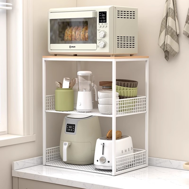 限時下殺 微波爐置物架 廚房臺麵多功能烤箱支架 桌麵置物架 電飯煲電器收納架 檯面收納架 厨房收纳 瀝水架 置物架 | 蝦皮購物