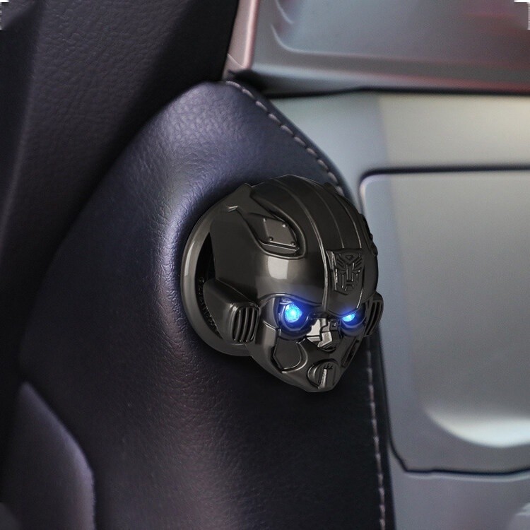 TRANSFORMERS Xps BuyV變形金剛大黃蜂汽車發動機啟停按鈕蓋鋁合金汽車電源控制裝飾蓋 | 蝦皮購物
