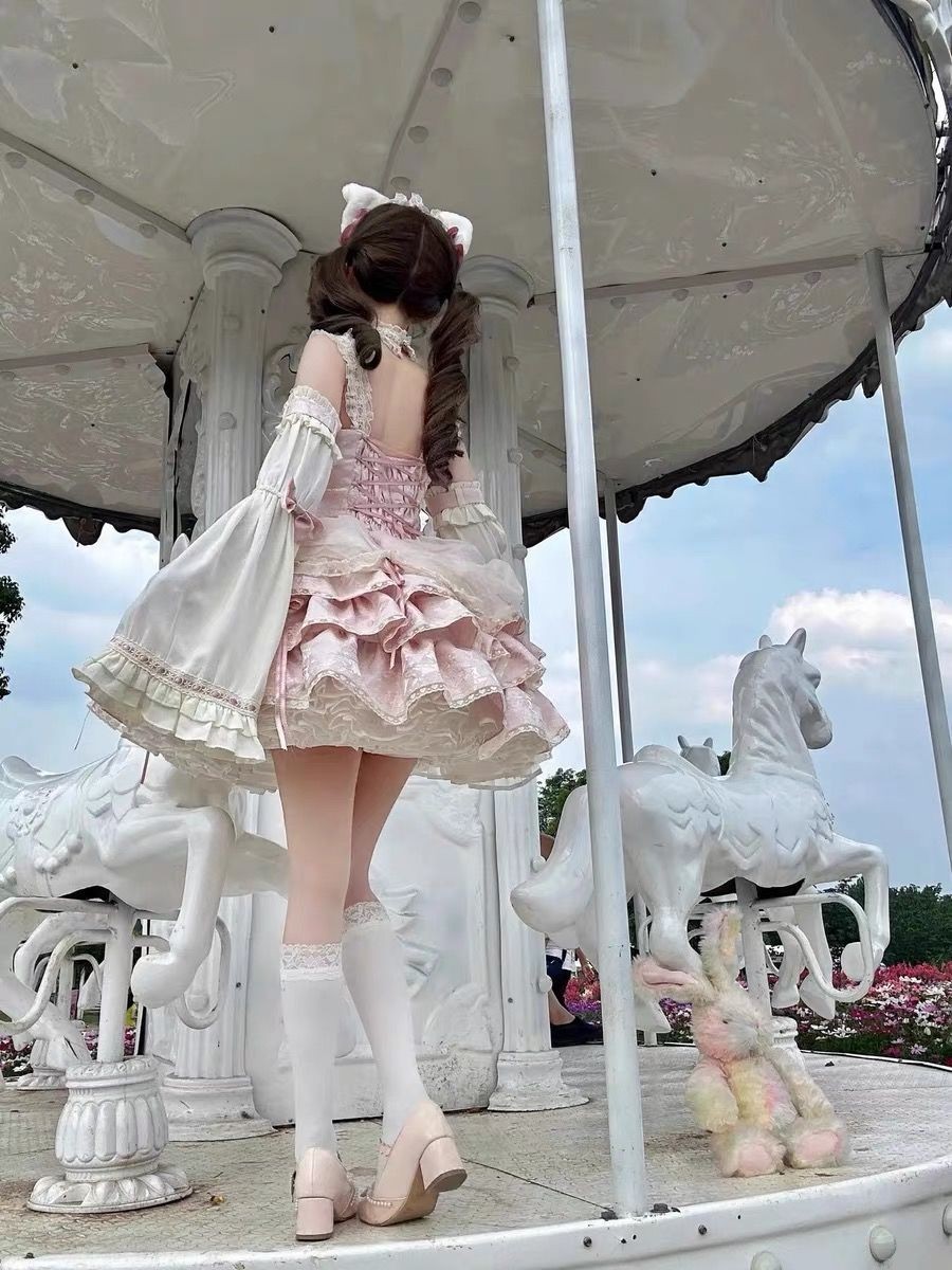 【PE】洛麗塔JSK甜辣純慾溫柔芭蕾風生日lolita連衣裙可愛二次元cos服 | 蝦皮購物