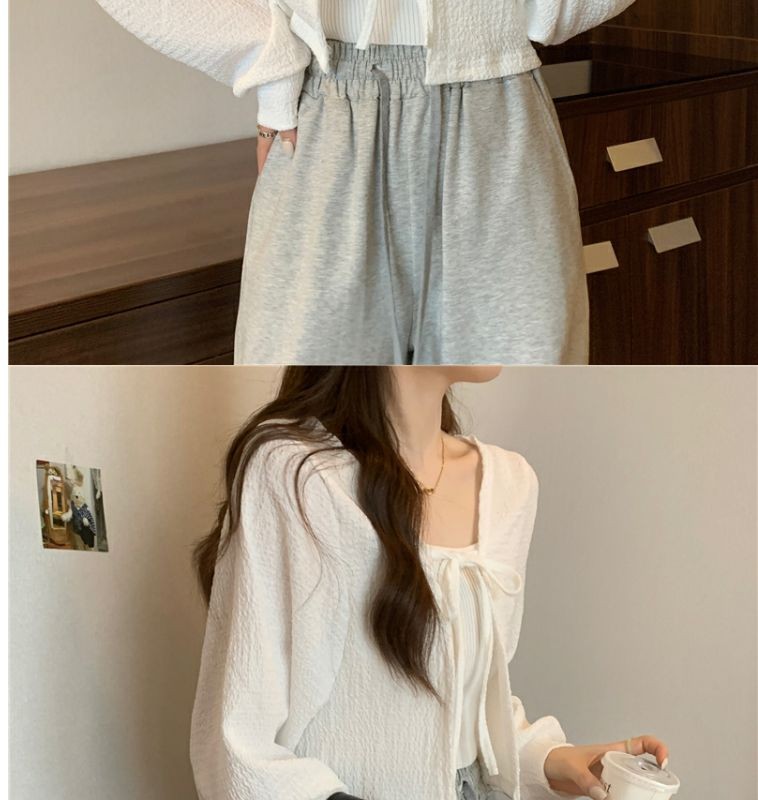 【XL-8XL大尺碼】👩套裝 夏薄款 西裝 大碼寬鬆 長袖 夏季薄款冰絲 小坎肩 罩衫外套女 大碼胖mm短款设计感 夏天 | 蝦皮購物