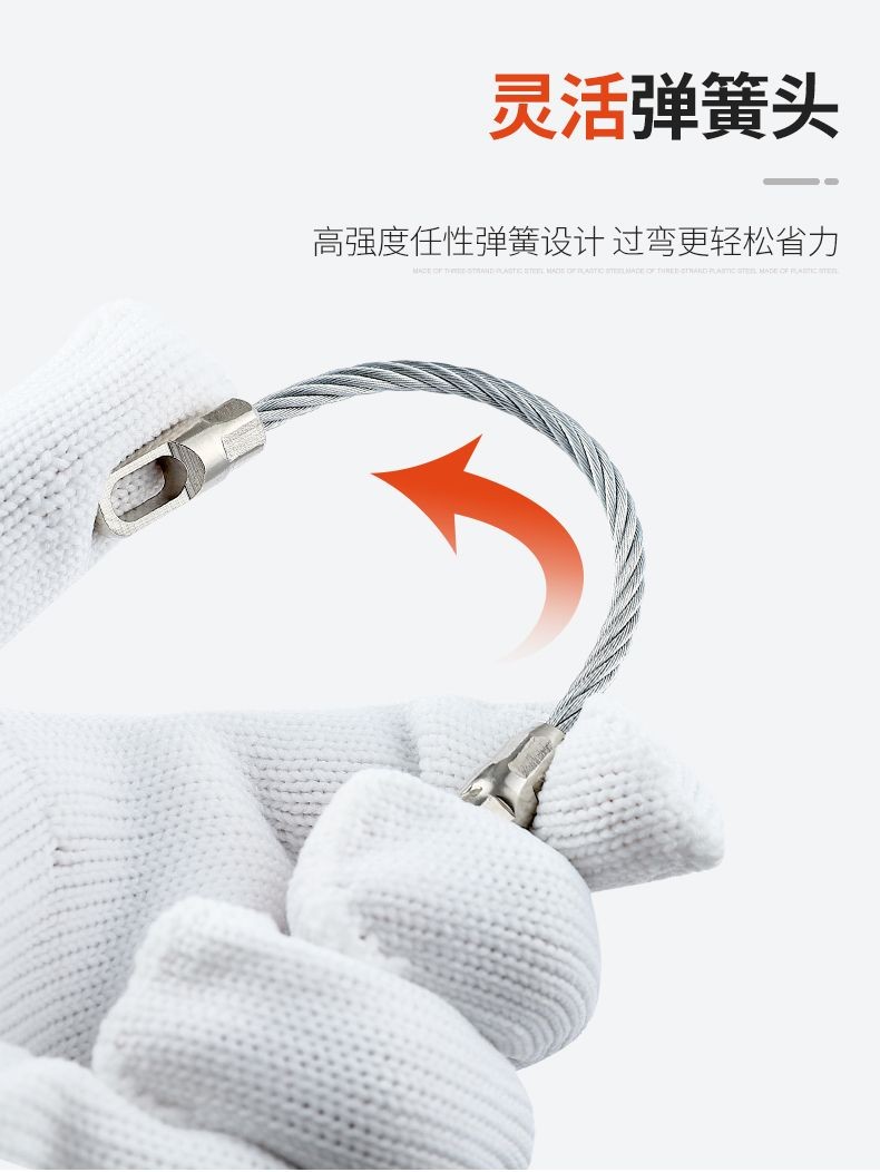 電工穿線器 拉線器 導線器 穿管器 引線器 穿綫器 電工專用神器 拉綫引綫拽綫器 鋼絲網綫闇綫闇管串綫管穿綫管 250P | 蝦皮購物