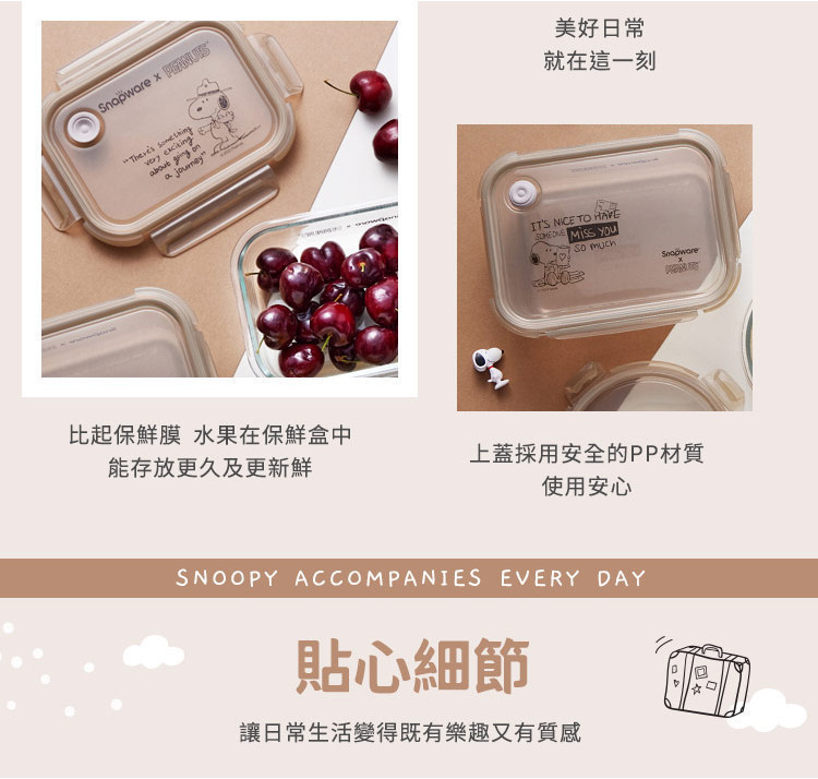 全新上市【康寧 Snapware】SNOOPY史努比復刻黑白耐熱玻璃/可微波/烤箱/保鮮盒兩件組 | 蝦皮購物