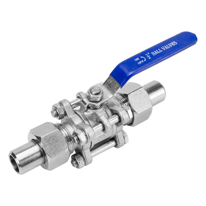 【可開發票】 Q21F-16P 三片式焊接套管球閥 304不鏽鋼 卡套 活接 由任對焊閥門 6/4分 YG | 蝦皮購物