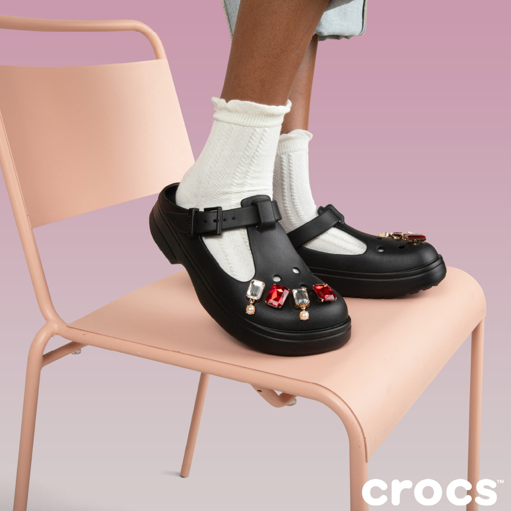 Crocs卡駱馳 (中性鞋) 經典瑪麗珍克駱格 Classic Mary Jane -210581-001 洞洞鞋 | 蝦皮購物