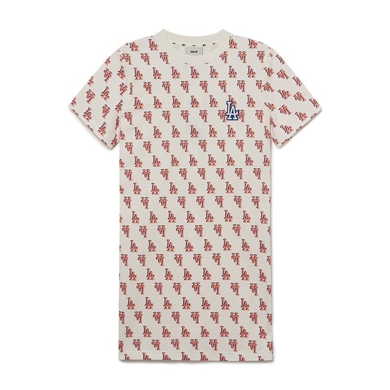 MLB 連身裙 長版上衣 MONOGRAM系列 道奇隊 (3FOPM0133-07CRS)【官方旗艦店】 | 蝦皮購物