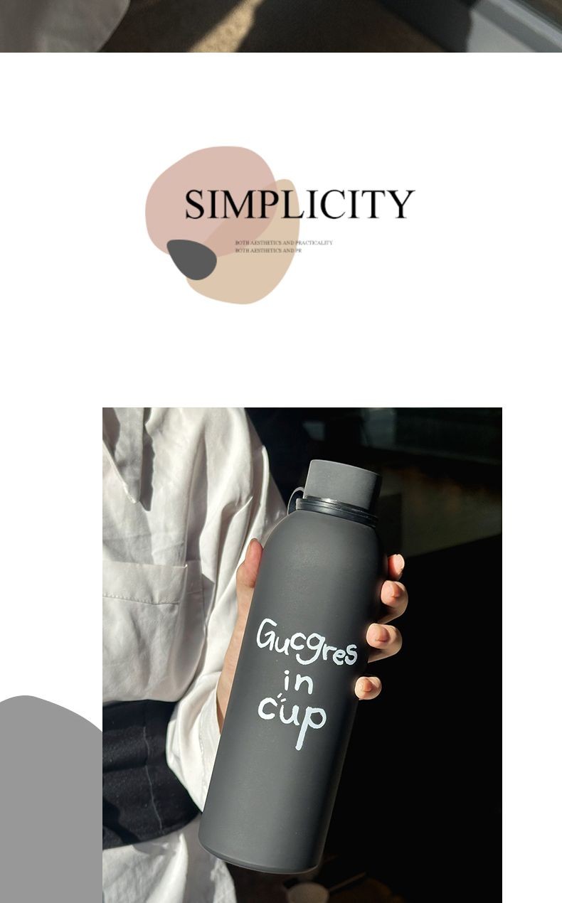 臺灣熱銷 GUCGRES大容量304不銹鋼保溫杯高顔值運動水杯男便攜ins簡約杯子 | 蝦皮購物