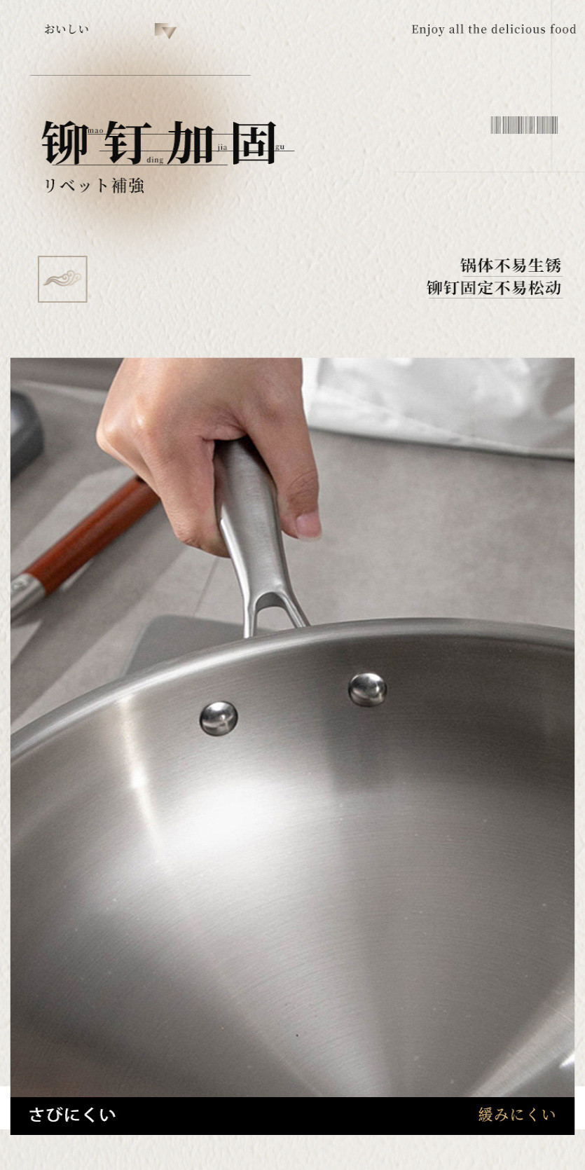 YINK-32CM 304不銹鋼無塗層小圓底炒鍋 家用炒菜鍋 | 蝦皮購物