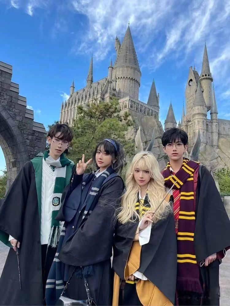 【哈利波特大袖口環球原版袍】哈利波特原袍學院魔法袍巫師袍usj服裝長袍cosplay全套格蘭芬多獅 ZU1U | 蝦皮購物