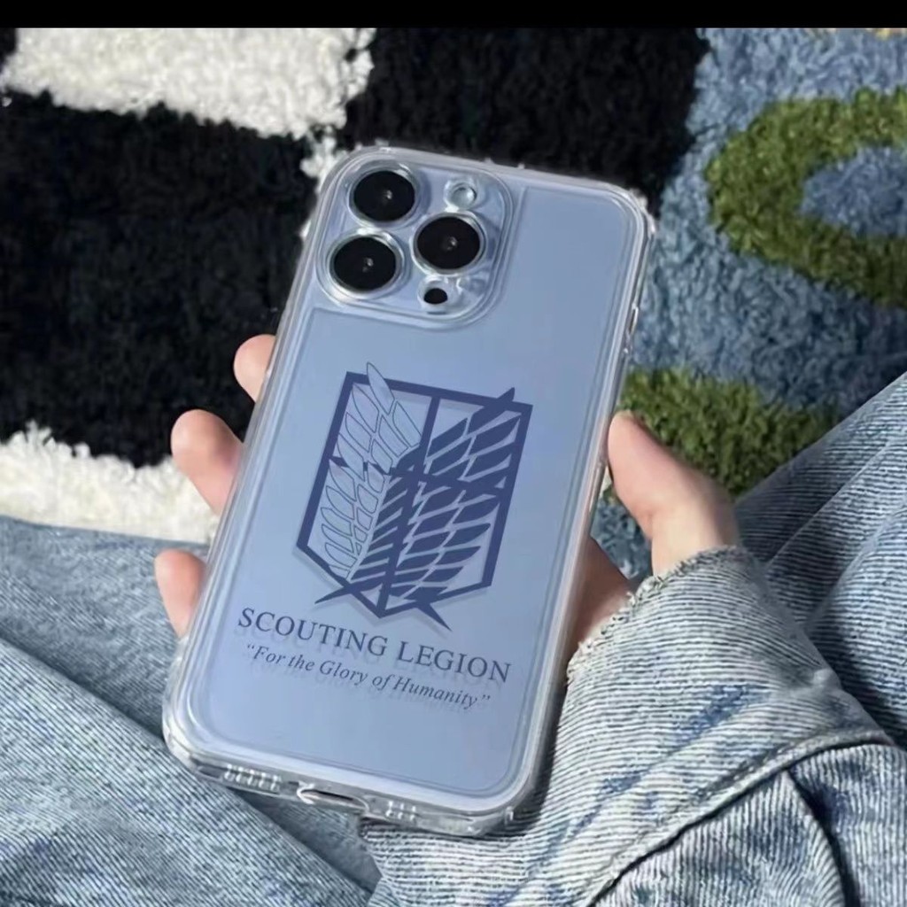 自由之翼 進擊的巨人手機殼 iPhone 15 14 13 12 11 Pro Max 防摔保護殼 i7 i8P XS | 蝦皮購物