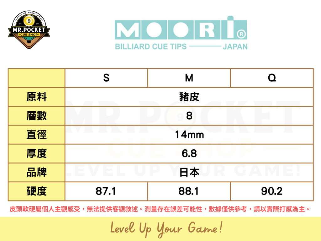 Moori皮頭 Moori Cue Tip | 蝦皮購物