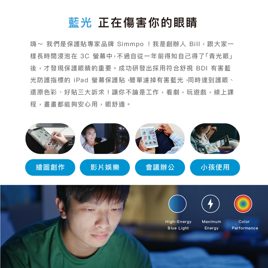 Simmpo | iPad 8.3/10.2/10.9/11/12.9/13吋 舒視霧面 抗藍光類紙膜【日本奈米紙】 | 蝦皮購物