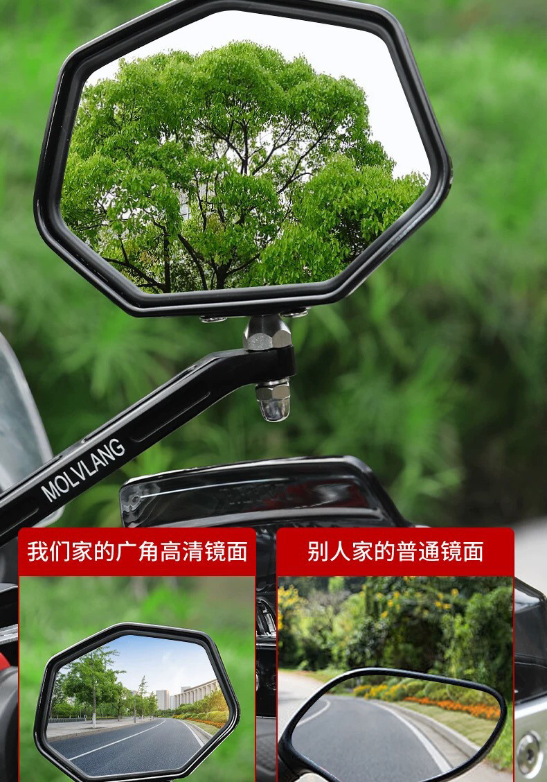 電動車摩託車通用 uhr150大視野後視鏡 afr uy125高清超廣角反光鏡 | 蝦皮購物