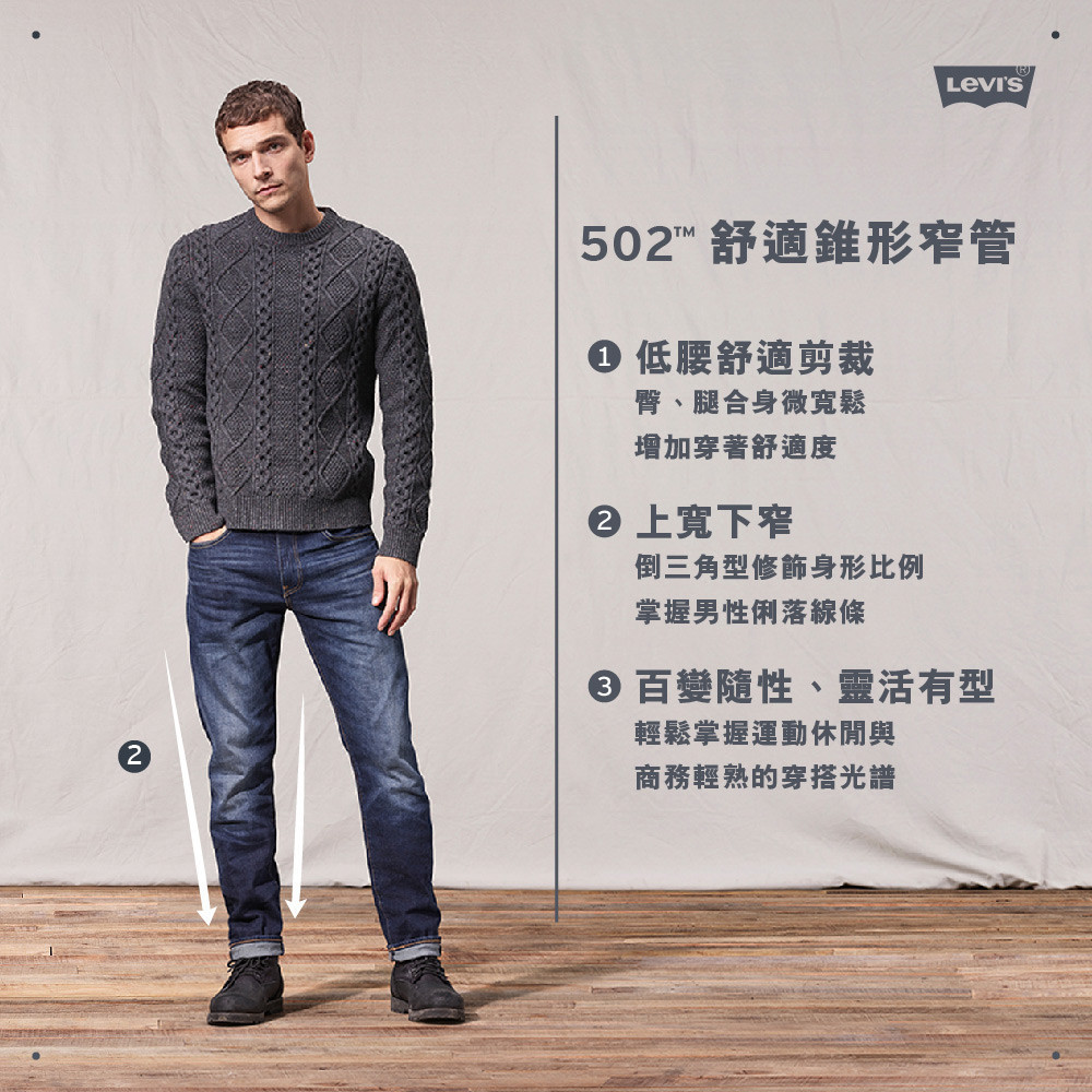 Levi's® BLUETAB™ 男款 502™舒適錐形牛仔褲 MIJ日本製 人氣新品 A5881-0003 | 蝦皮購物