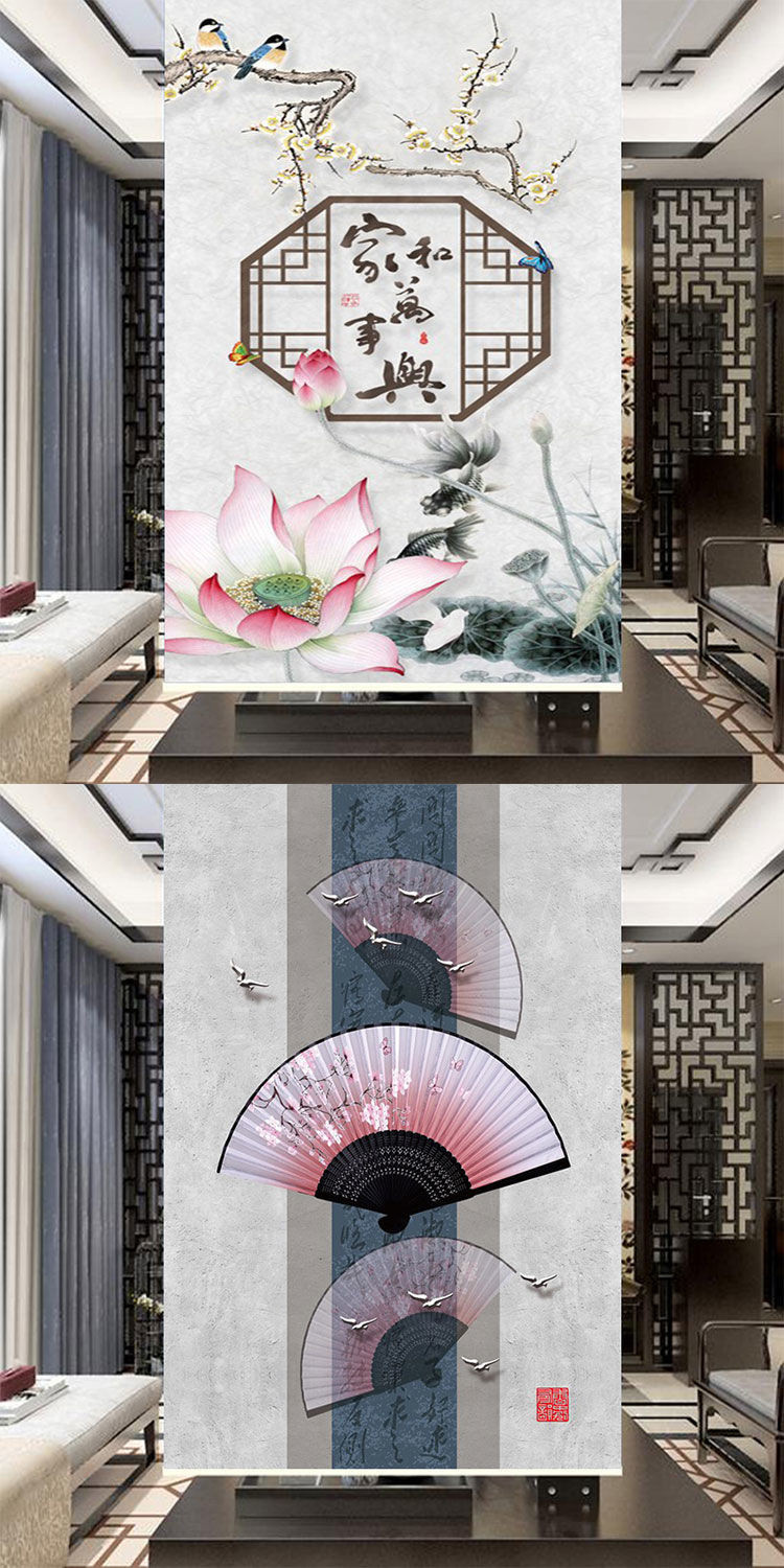 🔥臺灣出貨🔥複古新中式捲簾遮光手拉陞降客廳隔斷廚房窗戶遮擋免打孔安裝窗簾 | 蝦皮購物