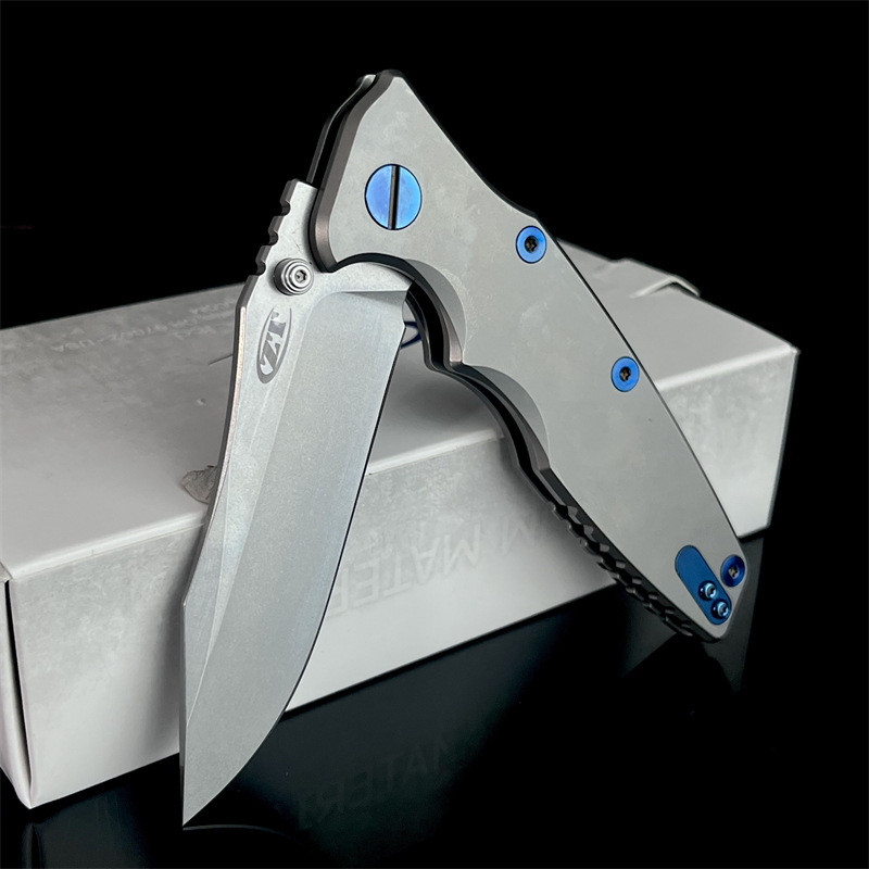 【臺灣熱銷】零誤差ZT0392折刀D2鋼高硬度鋒利折疊刀戶外刀具鈦閤金小刀水果刀 | 蝦皮購物