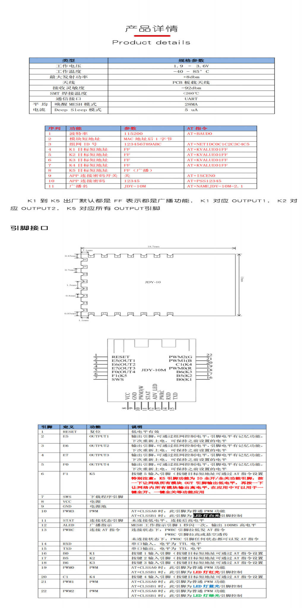 永順MESH組網ZIGBEE模塊 BLE透傳/開關量/LED燈無綫組網/主從一體 | 蝦皮購物
