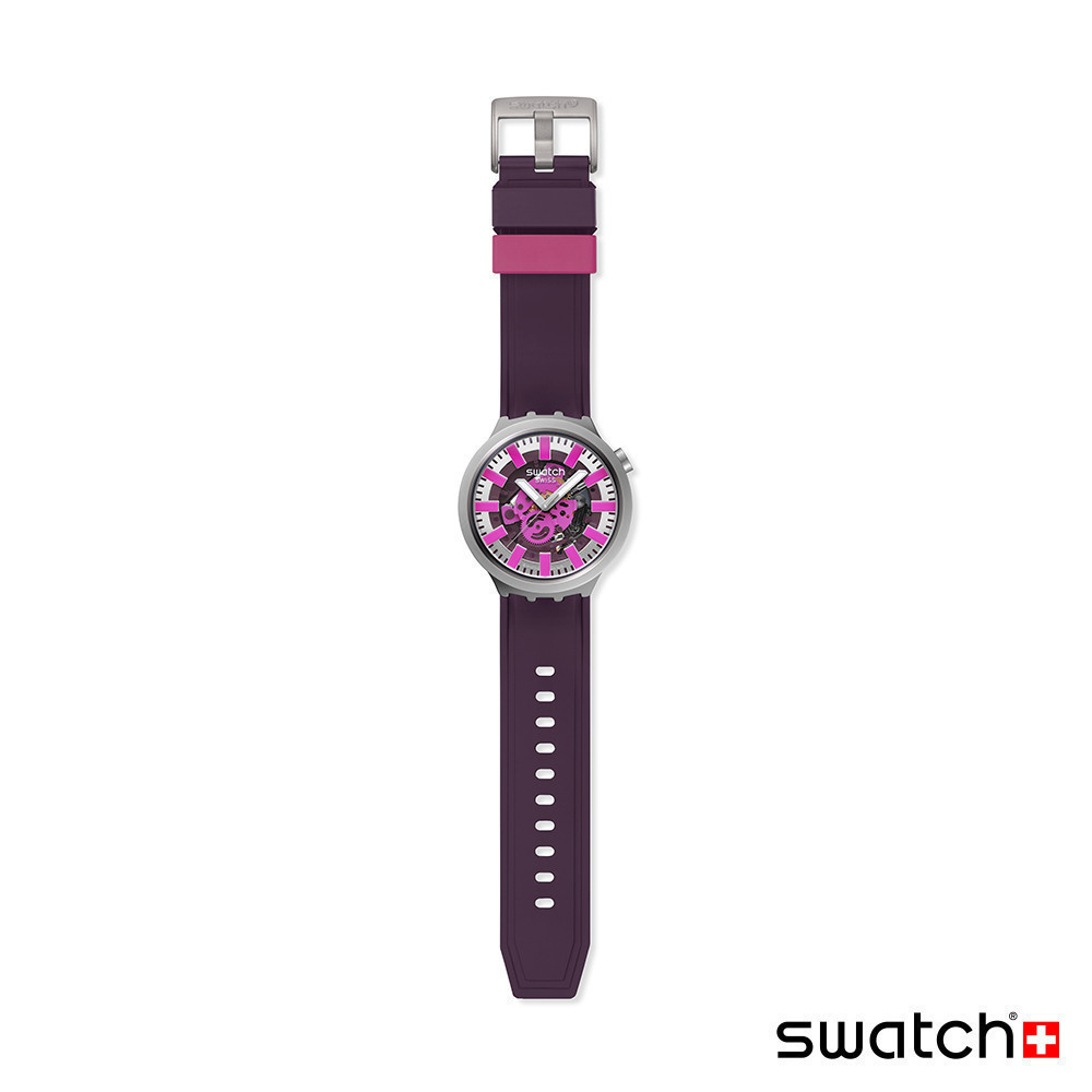 Swatch AUDACIOUS ACAI 大錶面手錶/瑞士製造 SB07S120 (47mm)【官方旗艦店】 | 蝦皮購物