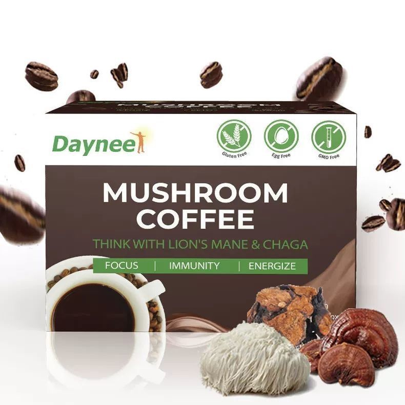 🏆mushroom coffee think with lion mane chaga focus immunity | 蝦皮購物