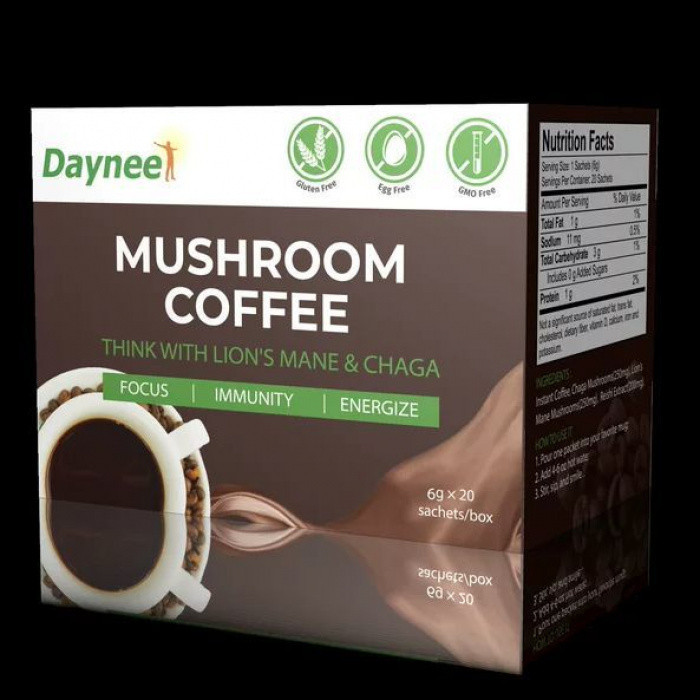 🏆mushroom coffee think with lion mane chaga focus immunity | 蝦皮購物