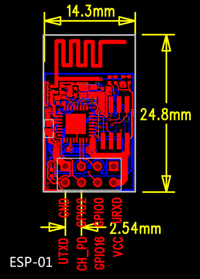 永順ESP-01 01S ESP8266 串口轉WIFI模塊 工業級 低功耗 無綫模塊 | 蝦皮購物