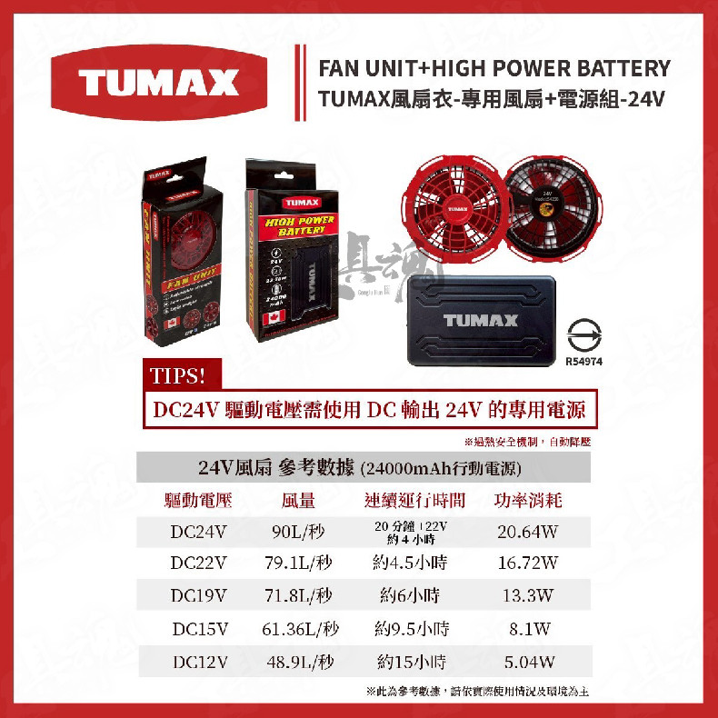 【工具魂】TUMAX 24V 空調服 風扇衣 涼感衣 無袖 背心 散熱 工作服 TUMAX 空調服 | 蝦皮購物
