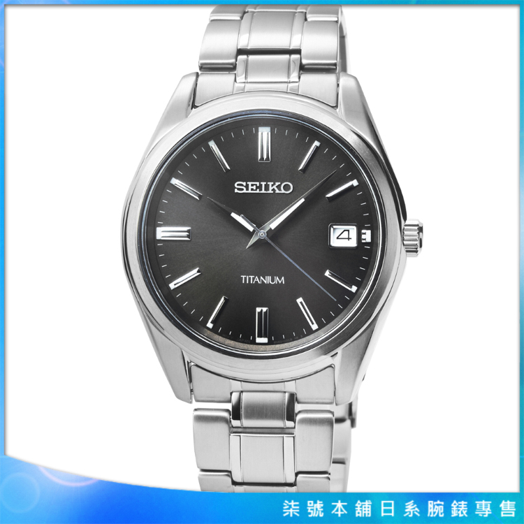【柒號本舖】SEIKO精工藍寶石鈦金屬男錶-鈦灰 / SUR375P1 | 蝦皮購物