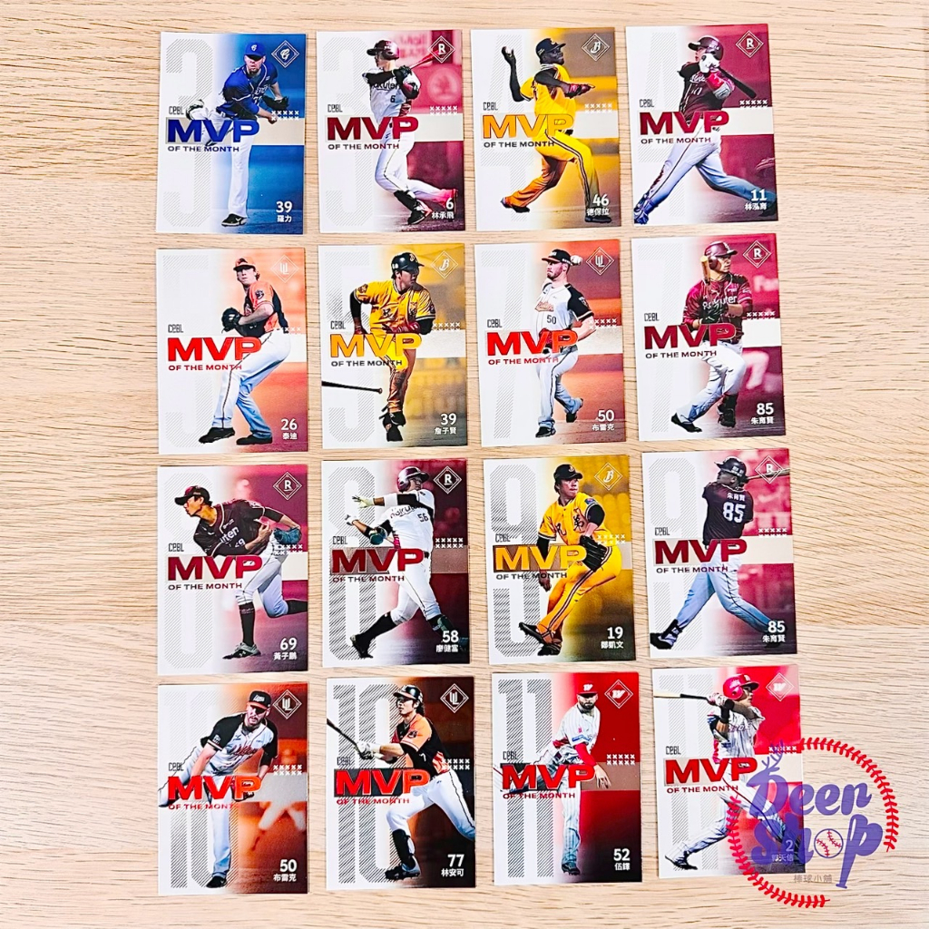 【現貨】2021 球員卡 月MVP MVP01-MVP16系列 (可挑款) 單張售 中職 CPBL 球卡 黃子鵬 朱育賢 | 蝦皮購物
