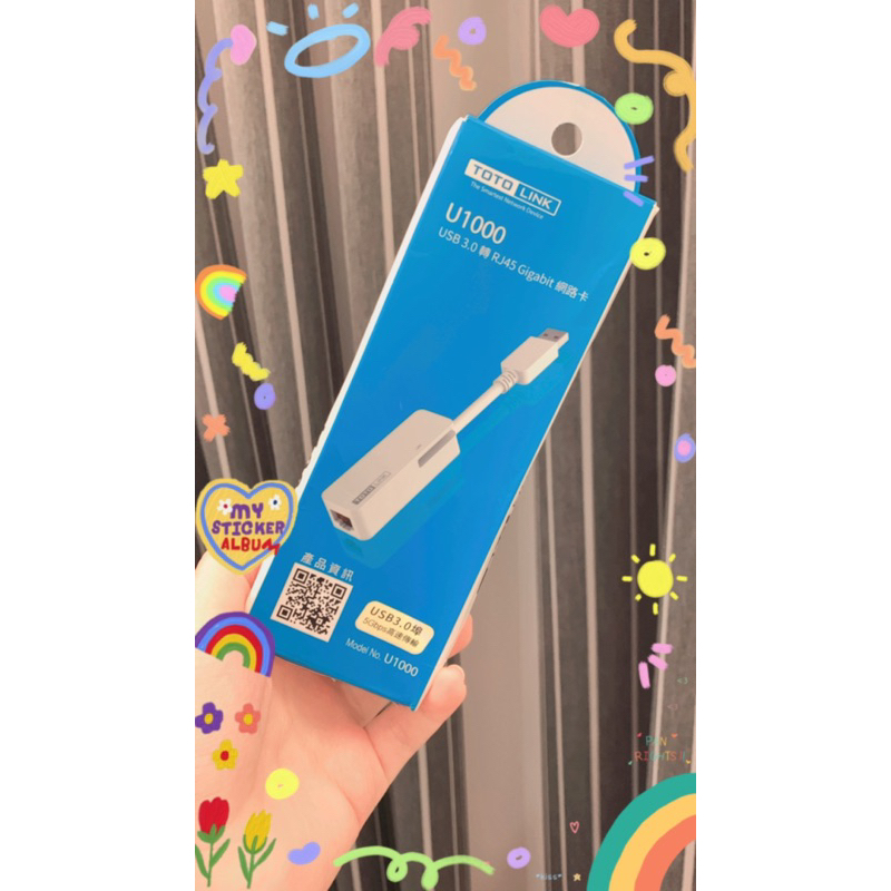 [全新]totolink U1000 Usb 3 0 轉 Rj45 Gigabit 外接式有線網卡 蝦皮購物