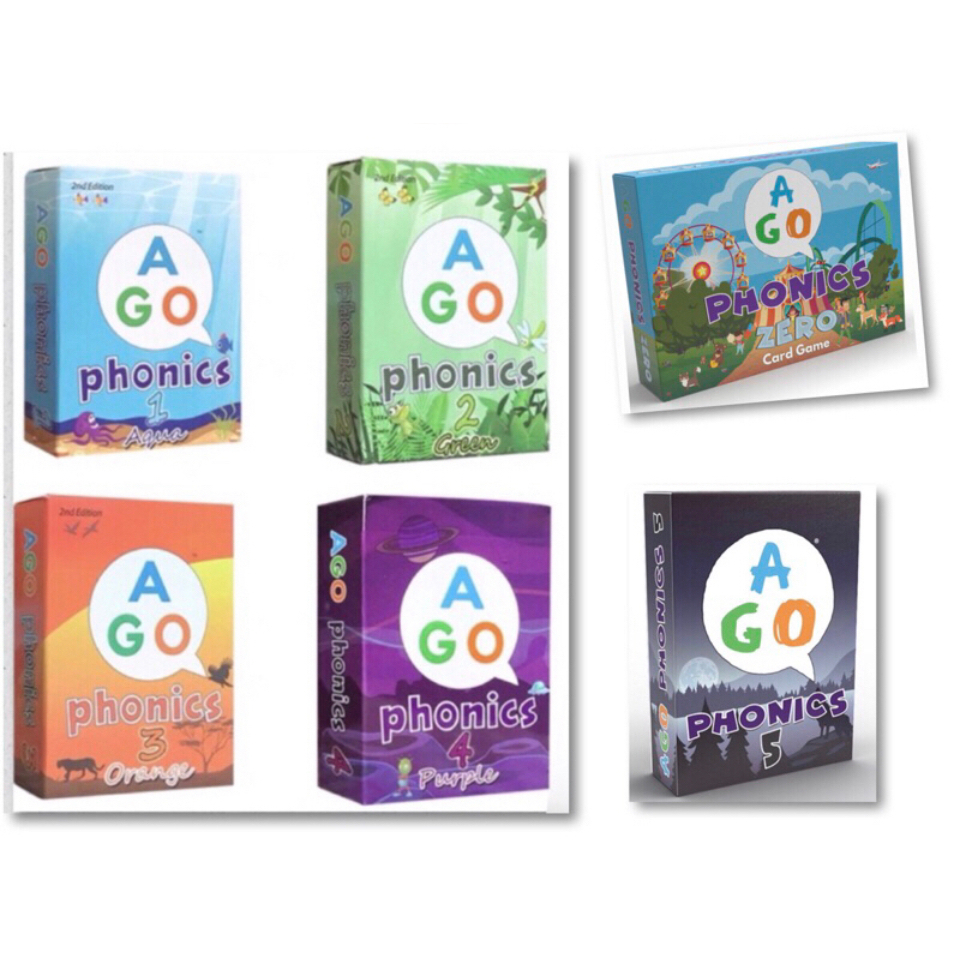 教學桌遊 AGO Phonics Box Set 0-5 魔法撲克牌 | 蝦皮購物