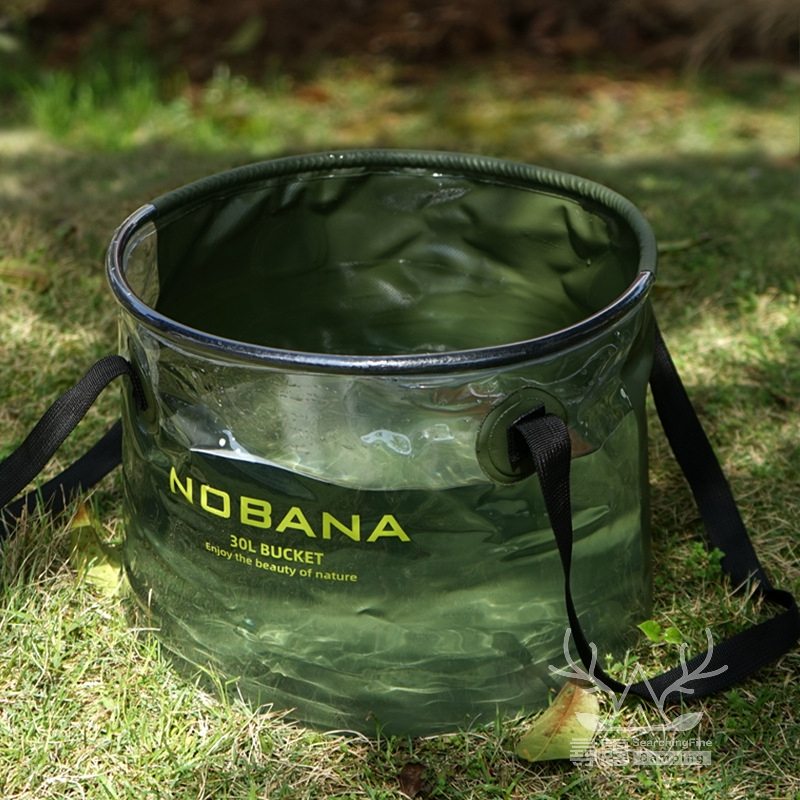 【台灣24H出貨】【尋露】CLS NOBANA 30L 加厚摺疊透視水桶 加贈掛袋(兩色任選)｜冰桶 露營 釣魚 水袋 | 蝦皮購物