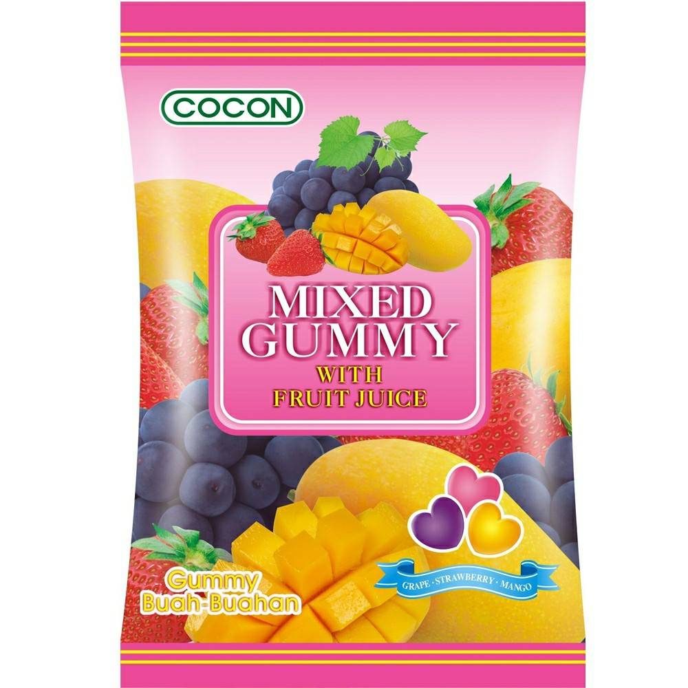 【蝦幣10倍送‼️我超便宜】可康 COCON QQ果汁軟糖100g 綜合 芒果 草莓 葡萄 愛心造型 Q彈香甜 | 蝦皮購物