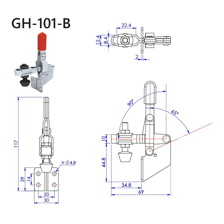 【平剛】 垂直式夾鉗 【官方直營】 台灣嘉手牌 固定夾 c型夾 夾具 快速夾 快速夾具 固定夾具 | 蝦皮購物