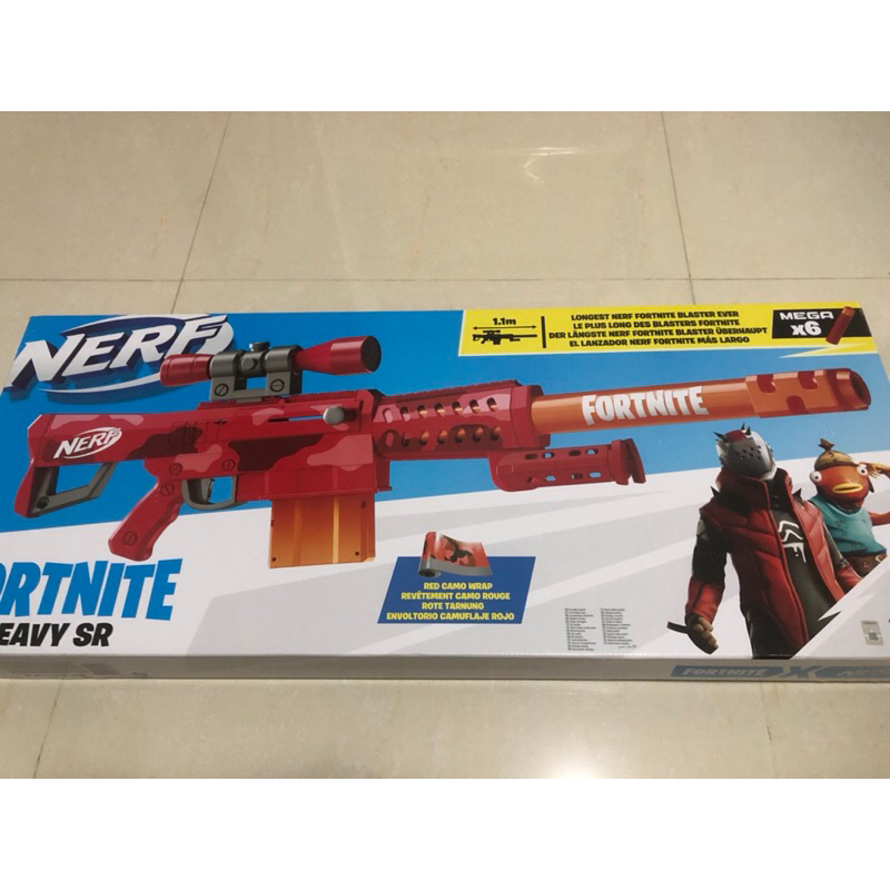 全新 橙(橘)機NERF Fortnite Heavy SR Blaster 巨彈狙擊 保壘長狙Mega | 蝦皮購物