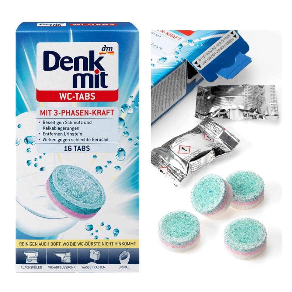 Denkmit WC Reiniger Tabs 馬桶强效去污抑菌發泡錠 16入 | 蝦皮購物