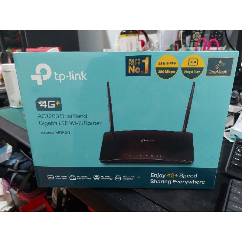TPLINK TL-MR600 4G LTE 無線 4G 路由器 全新未拆 MR200 MR400 MR6400 | 蝦皮購物