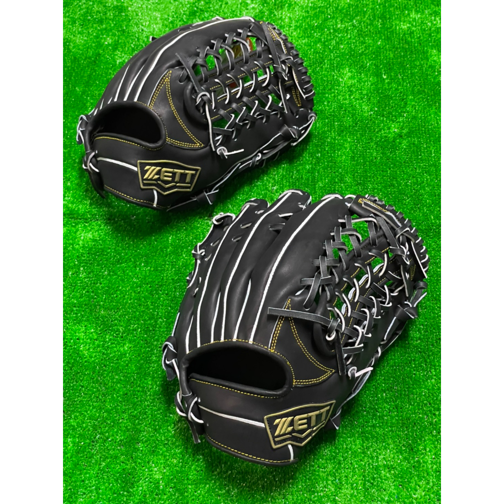 棒球世界ZETT A級硬式牛皮 棒壘球手套13吋外野U網檔特價 本壘版標黑色 | 蝦皮購物