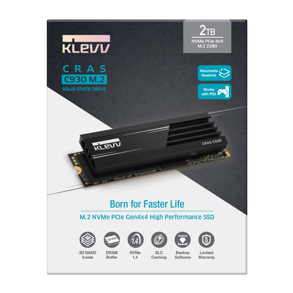 KLEVV科賦 CRAS C930 M.2 NVMe PCIe Gen4x4 /SSD固態硬碟/原價屋 | 蝦皮購物