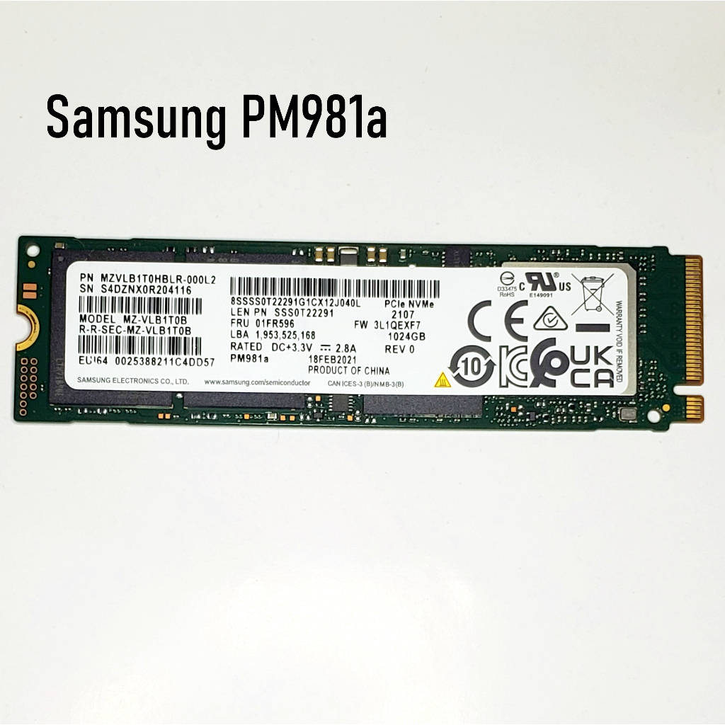【SSD】1TB M.2. NVMe SSD 2280 固態硬碟 OEM 拆機良品 | 蝦皮購物
