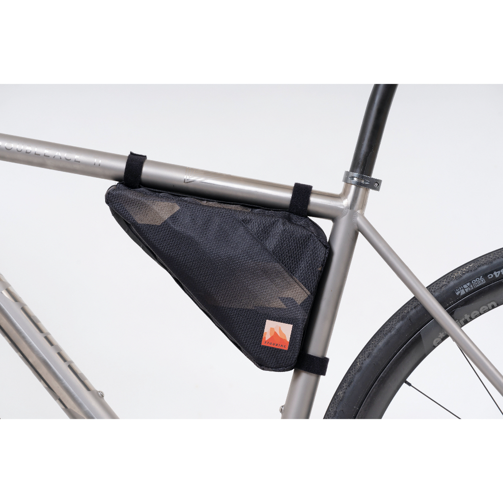 WOHO BIKE XTouring Tri-Bag 沃荷單車輕量三角車架包 黑迷彩鑽石紋 公路車越野車旅行北高雙塔環島 | 蝦皮購物