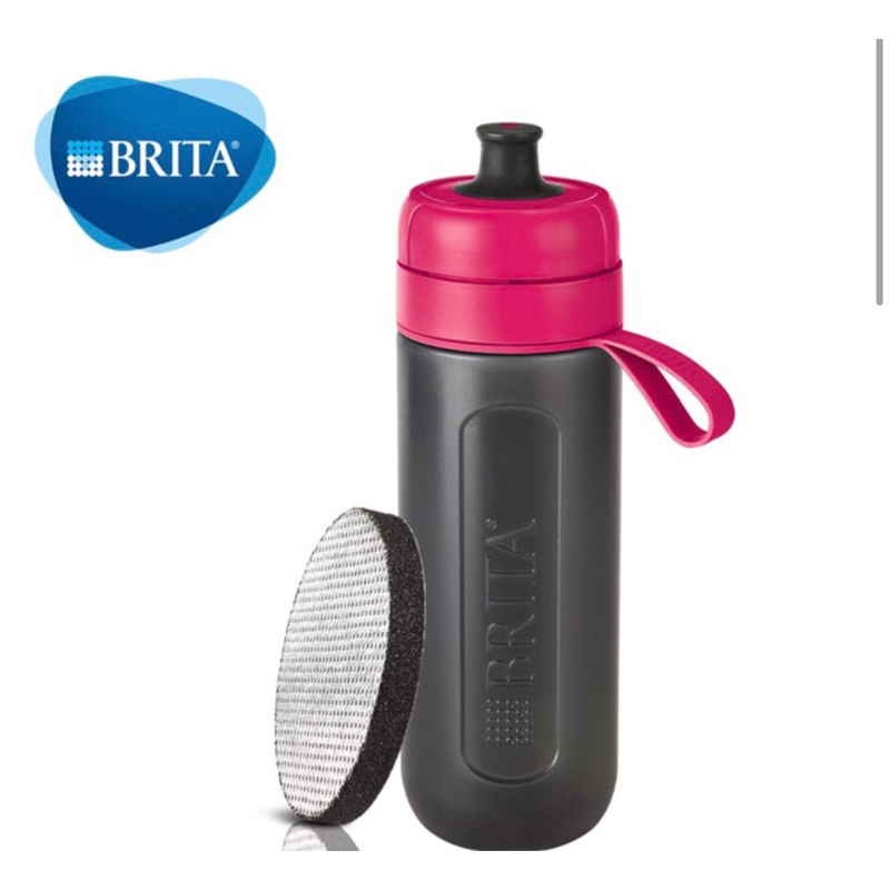 【全新】BRITA Active運動濾水瓶.運動水壺 0.6L粉色（含濾片*1） | 蝦皮購物