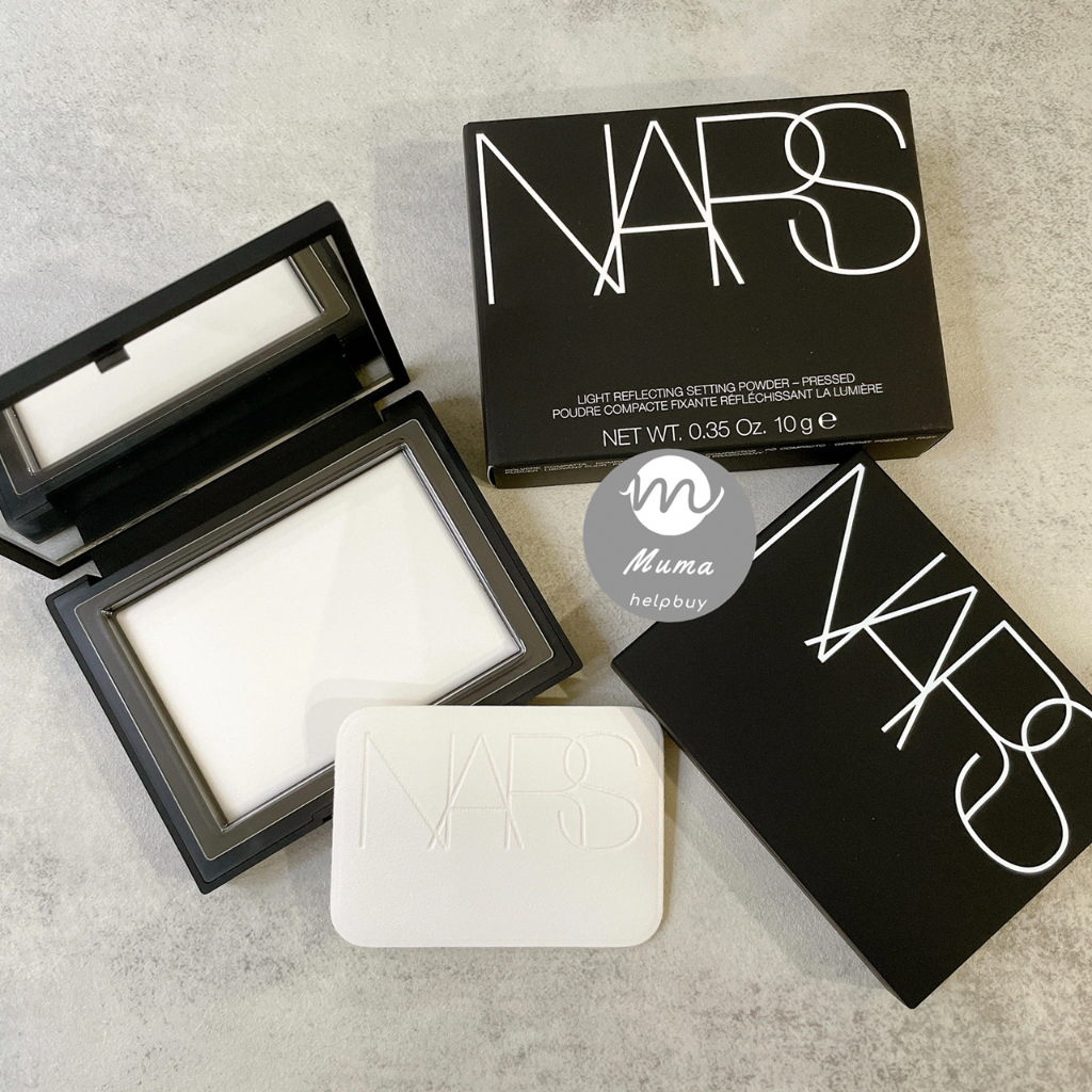 沐媽☀️正品開發票 NARS 裸光 蜜粉餅 星雲紫 裸光幻彩蜜粉餅 10g 大白餅小白餅 3g 1.8g 迷你 粉撲 | 蝦皮購物