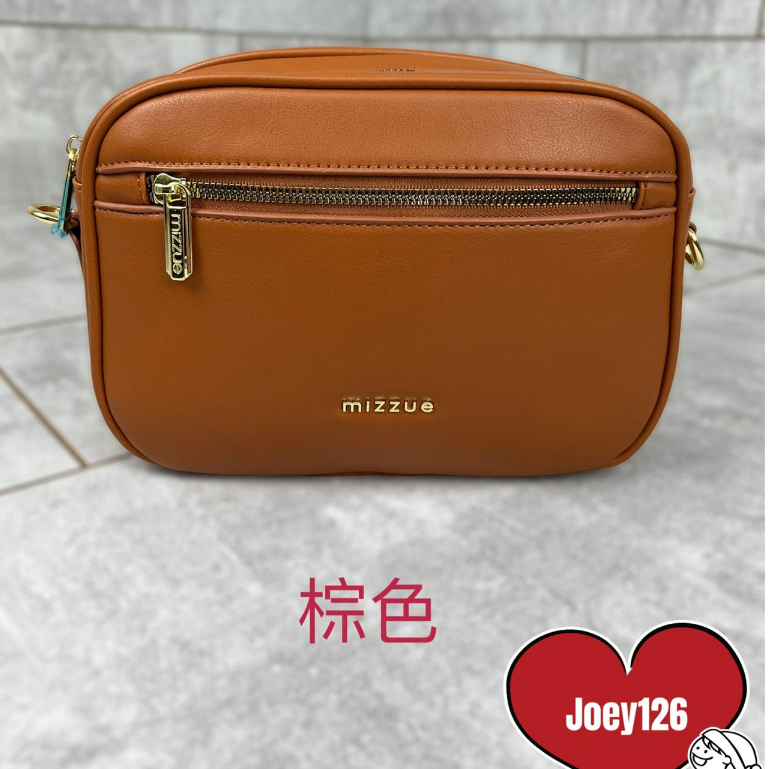 Mizzue 皮革雙層拉鍊包包 女生 側背包 斜背包 肩背包 女生皮包 禮物 大容量 包包 joey126 | 蝦皮購物