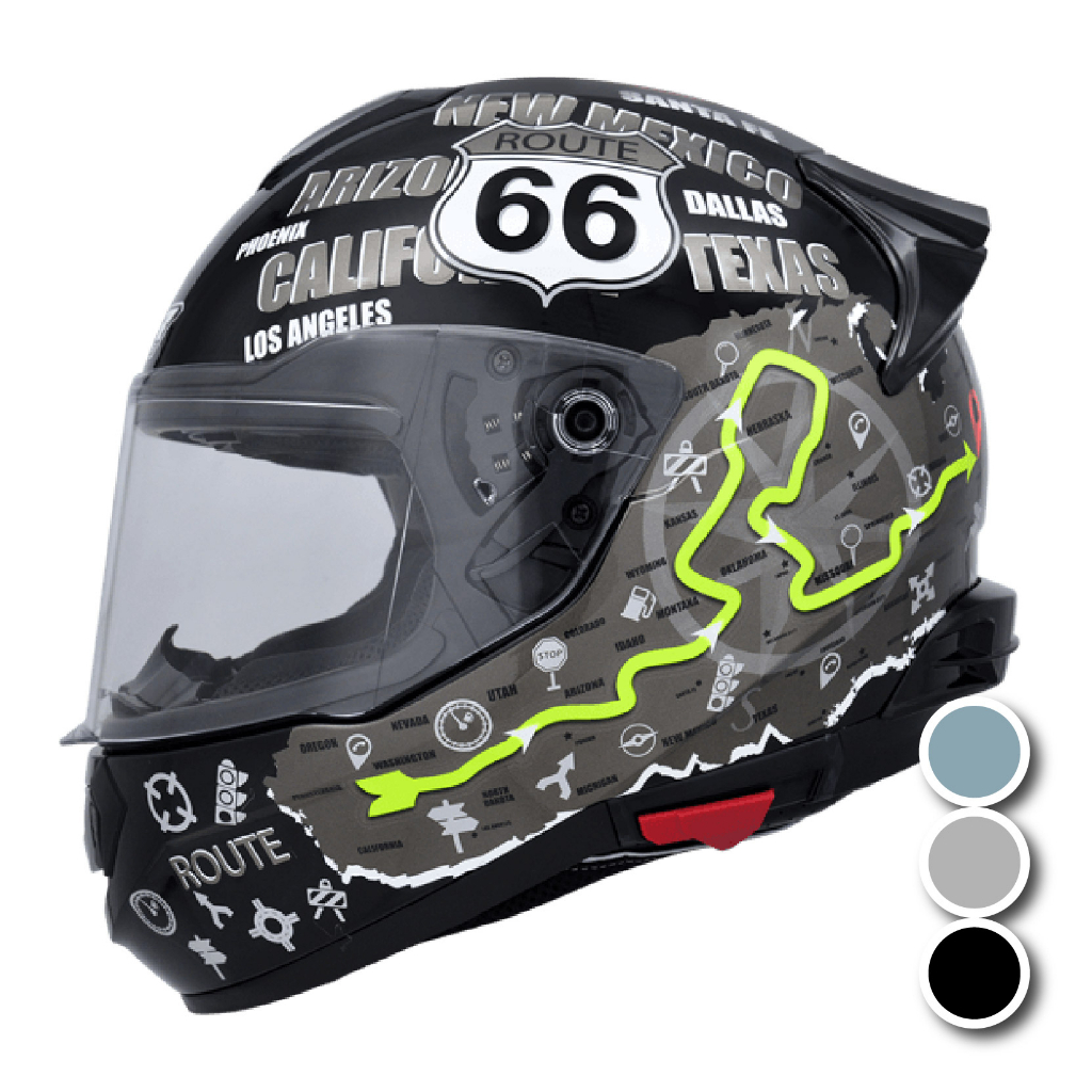 [安信騎士] M2R F7 F-7 3D Light 彩繪 #1 66公路 全罩式 發光 安全帽 電致發光 F7A | 蝦皮購物