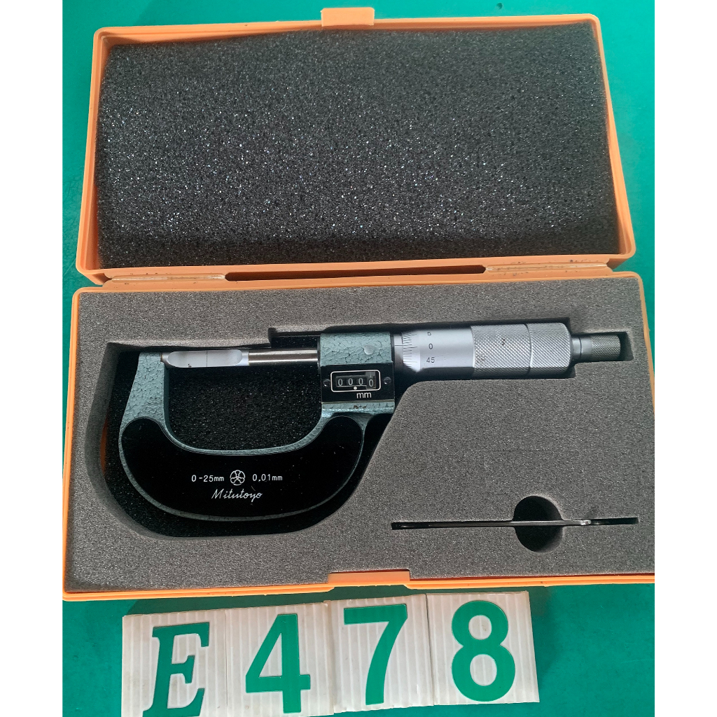 【有中-日本外匯品】三豐 Mitutoyo 222-101 數字薄片外徑分厘卡 0-25/0.01mm {E478} | 蝦皮購物