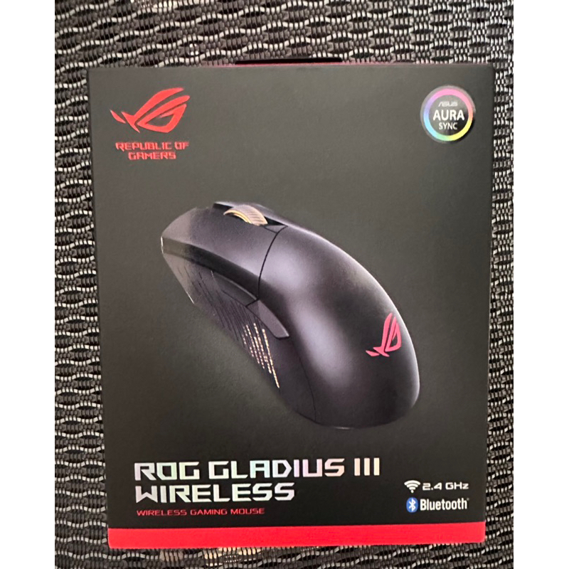 ASUS華碩 ROG Gladius III Wireless 三模藍芽 2.4G 有線 無線滑鼠 電競滑鼠 | 蝦皮購物